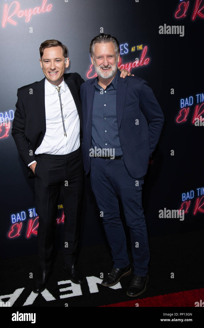 Lewis Pullman and Bill Pullman attend the premiere of 20th Century Fox ...