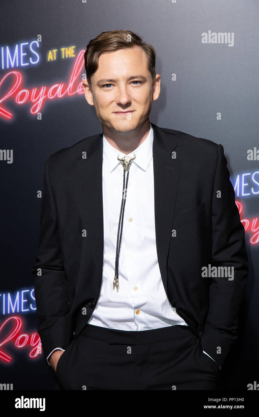 Lewis Pullman attends the premiere of 20th Century Fox's 'Bad Times at ...