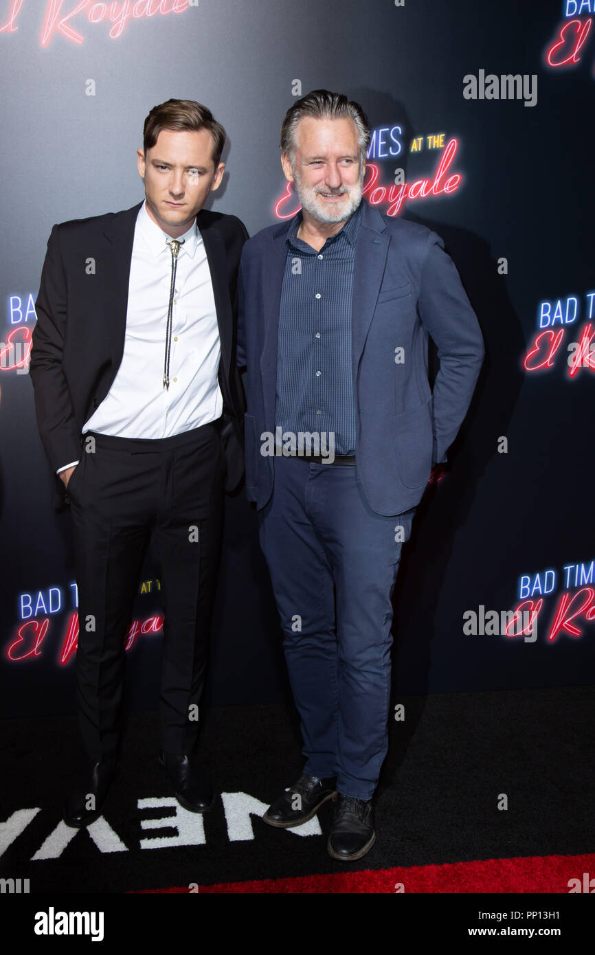 Lewis Pullman and Bill Pullman attend the premiere of 20th Century Fox ...