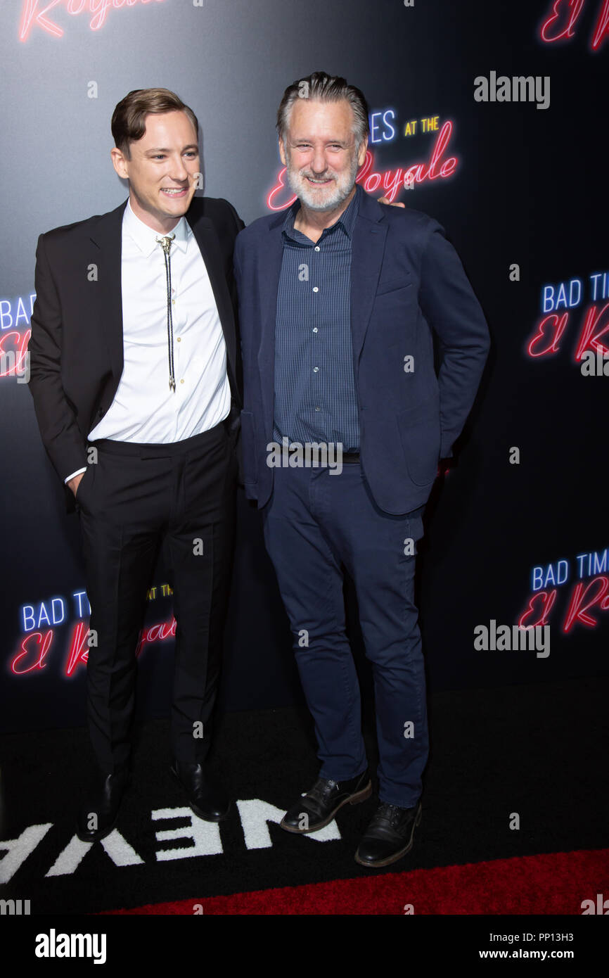 Hollywood, USA. 22nd Sep, 2018. Lewis Pullman and Bill Pullman attend ...
