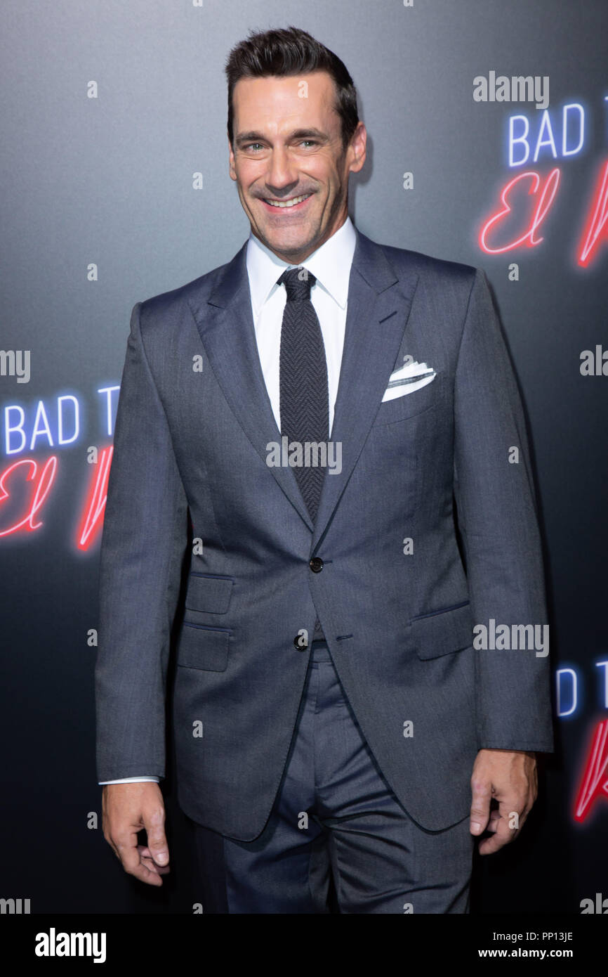 Hollywood, USA. 22nd Sep, 2018. Jon Hamm attends the premiere of 20th ...