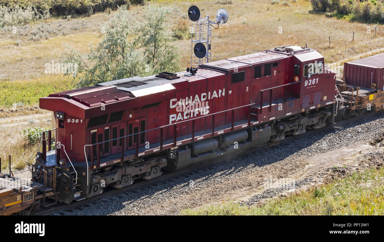 Medicine Hat, Alberta, Canada. 6th Sep, 2018. A Canadian Pacific ...