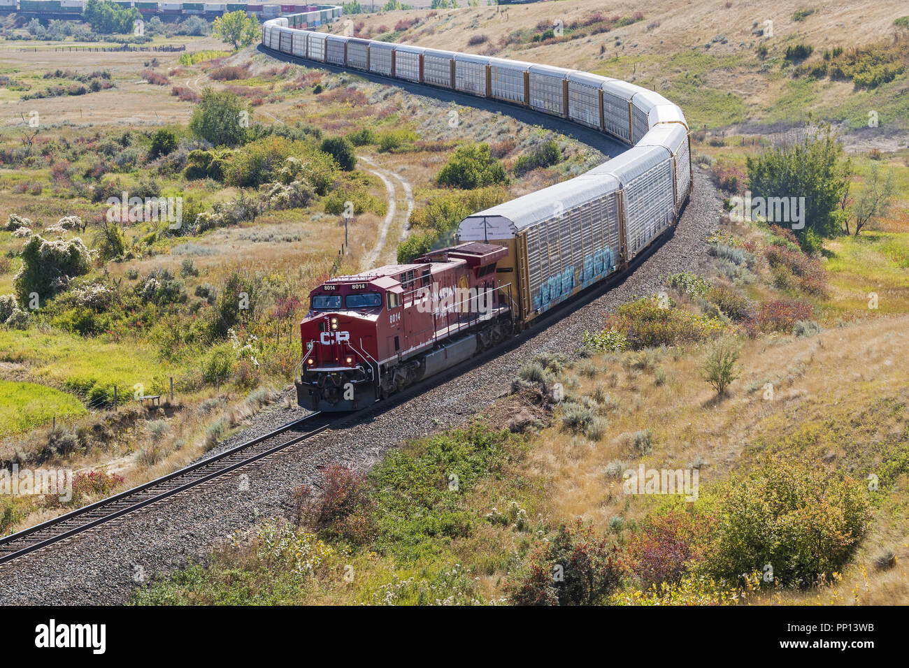 Medicine Hat, Alberta, Canada. 6th Sep, 2018. A Canadian Pacific ...