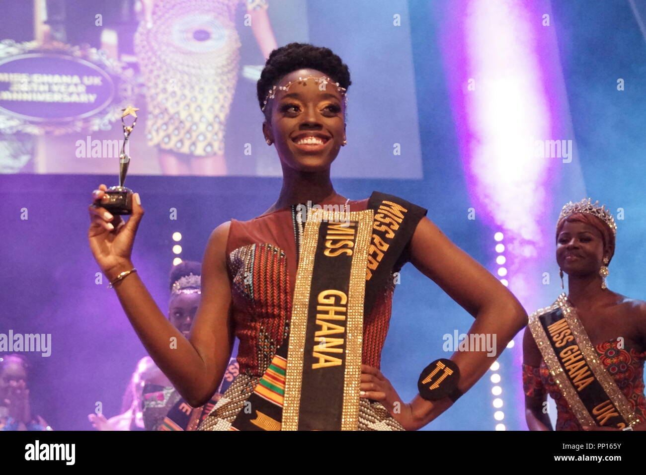 London, UK. 23 September 2018. Akua Ohenewaa Anim is Miss Ghana UK 2018 ...