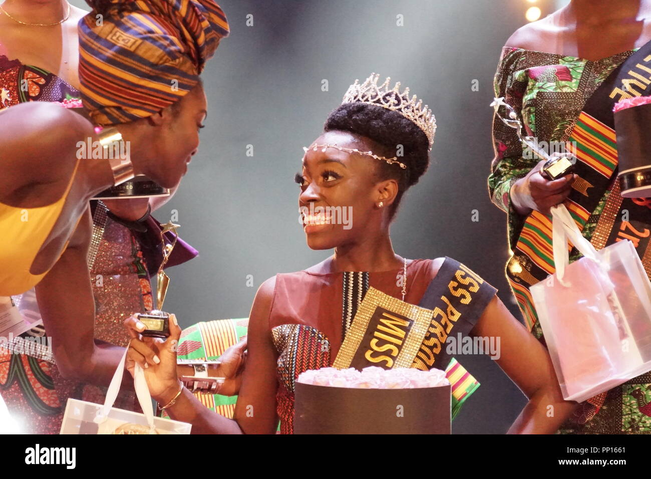 London, UK. 23 September 2018. Akua Ohenewaa Anim is Miss Ghana UK 2018 ...