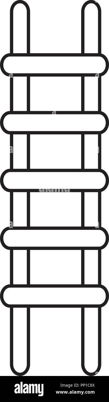 ladder icon over white background, vector illustration Stock Vector ...