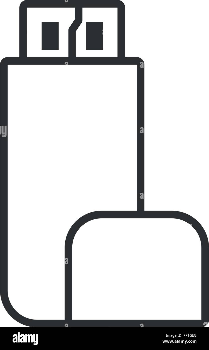 usb icon over white background, vector illustration Stock Vector Image ...