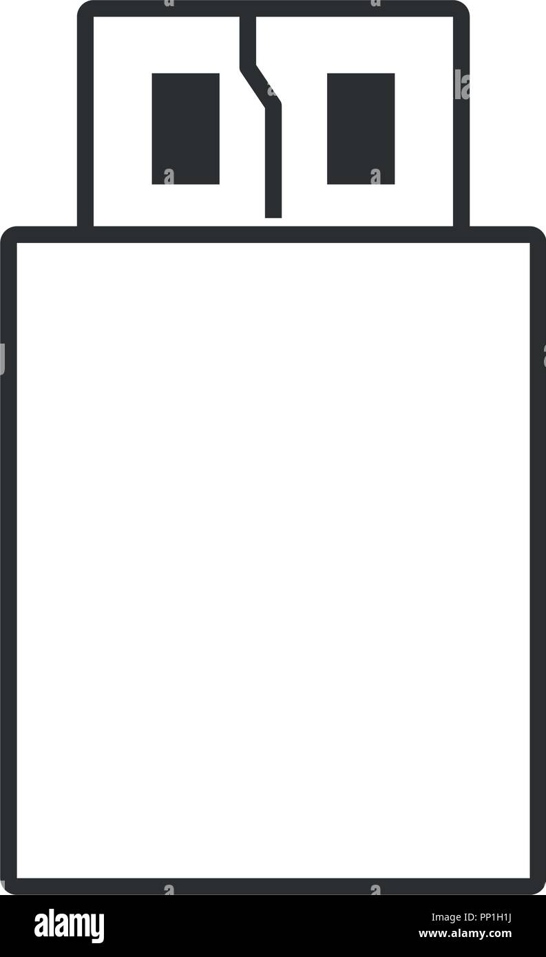 usb icon over white background, vector illustration Stock Vector Image ...