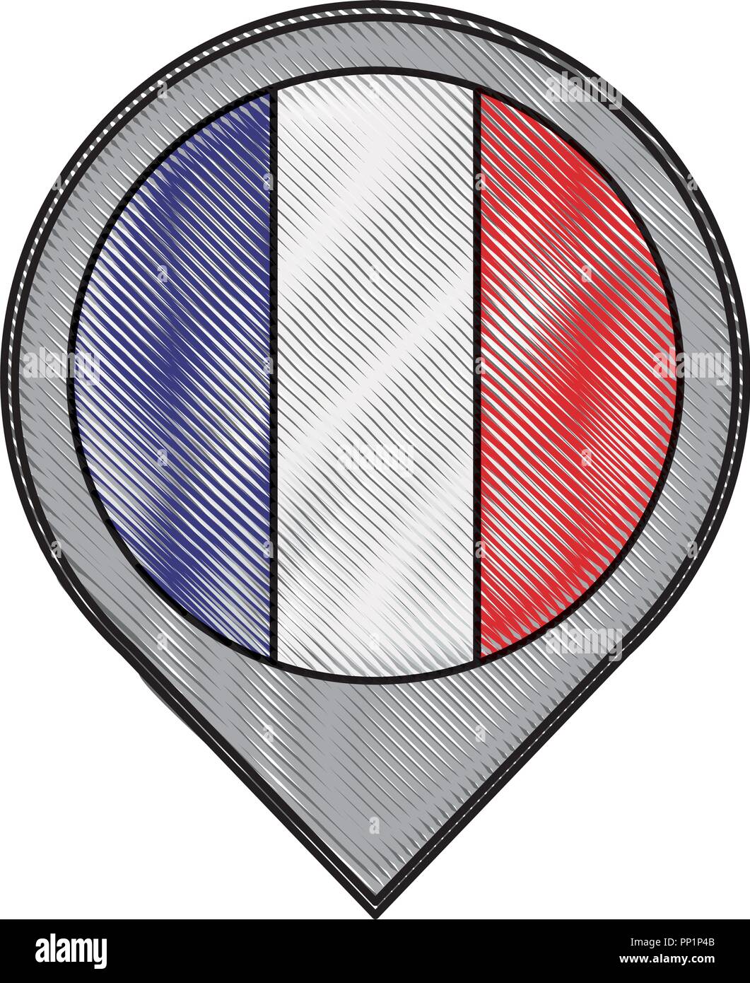 Map city paris map pin Stock Vector Images - Alamy