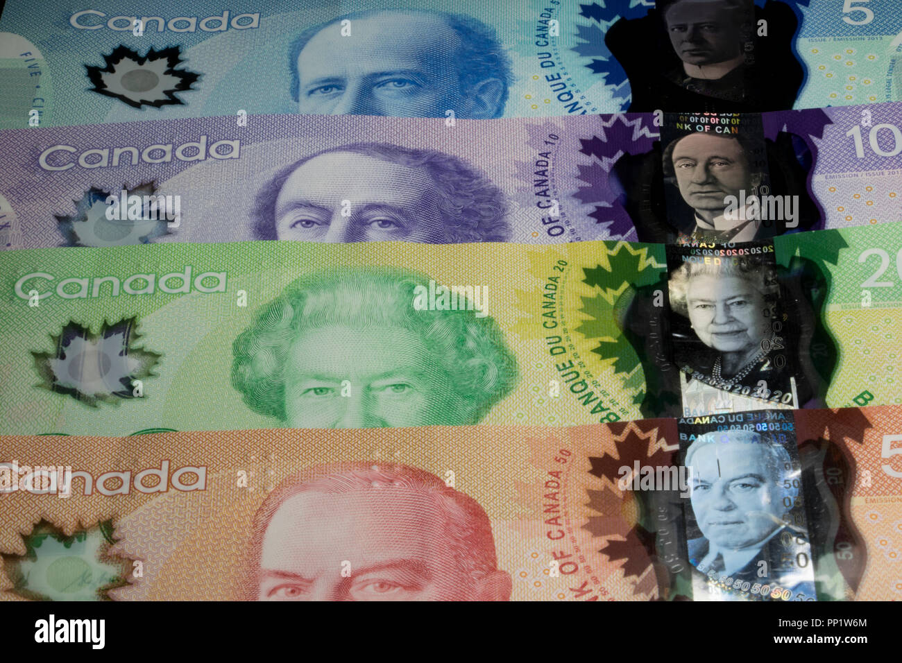 Canadian Money Piles