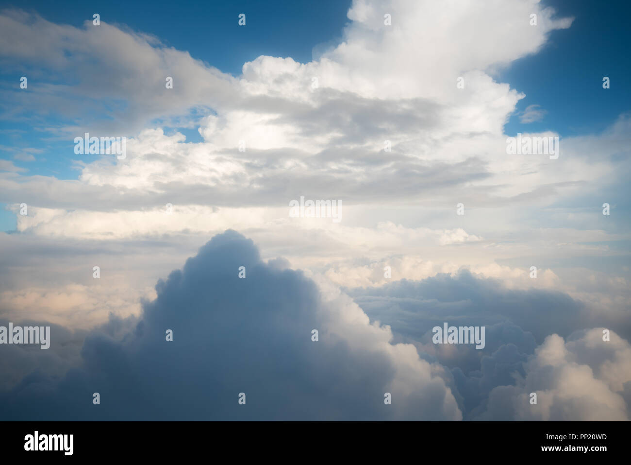 cloud scatter spread on blue sky background Stock Photo - Alamy