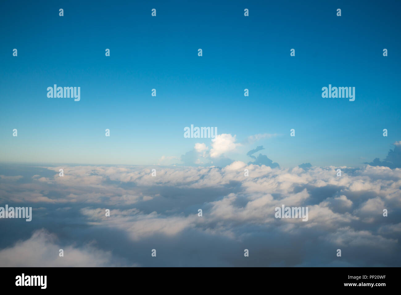 cloud scatter spread on blue sky background Stock Photo - Alamy