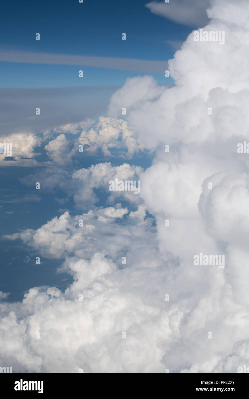 cloud scatter spread on blue sky background Stock Photo - Alamy