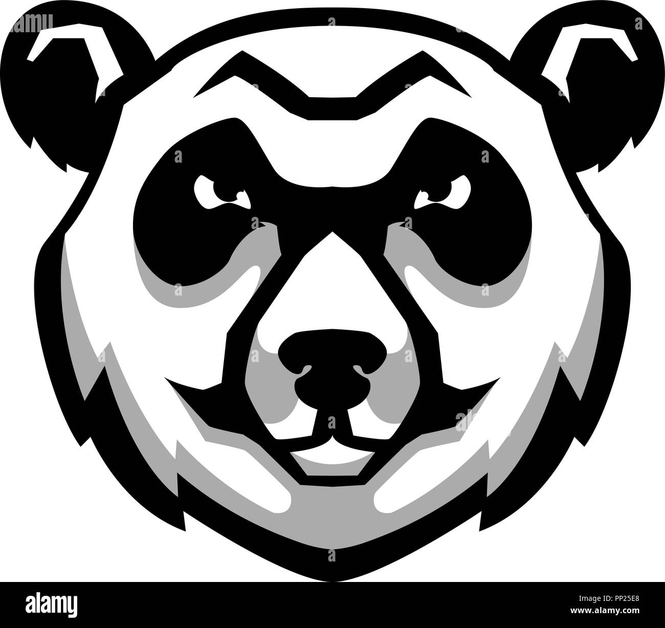 Black And White Panda Logo