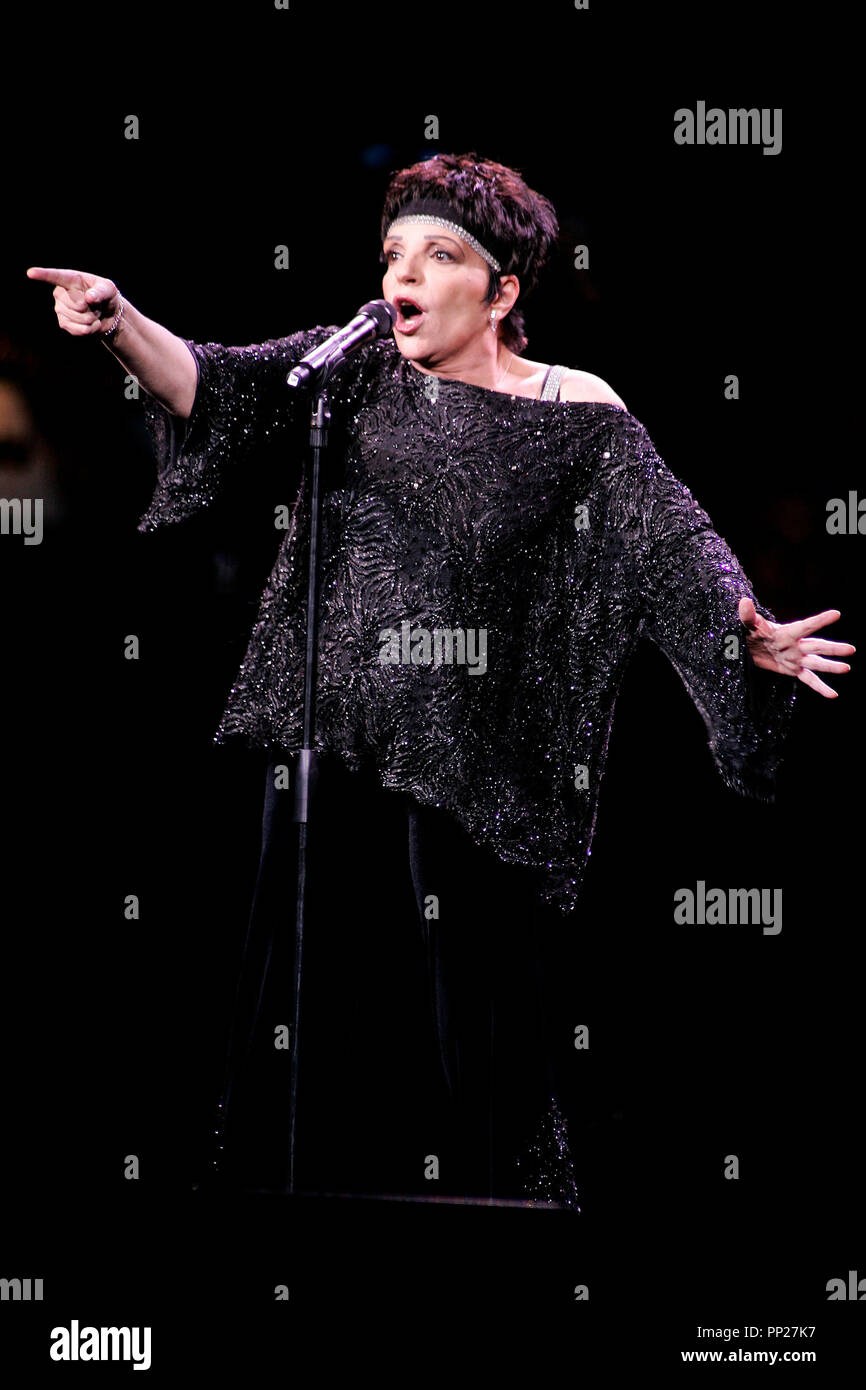 Liza Minnelli performs in concert at the Seminole Hard Rock Hotel and ...