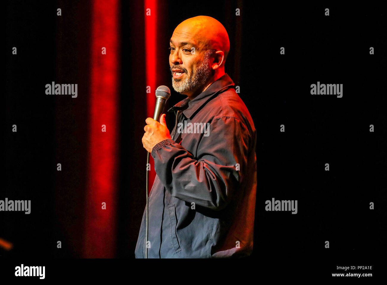 Comedian Jo Koy performs in Durham, North Carolina as part of his 2018 ...