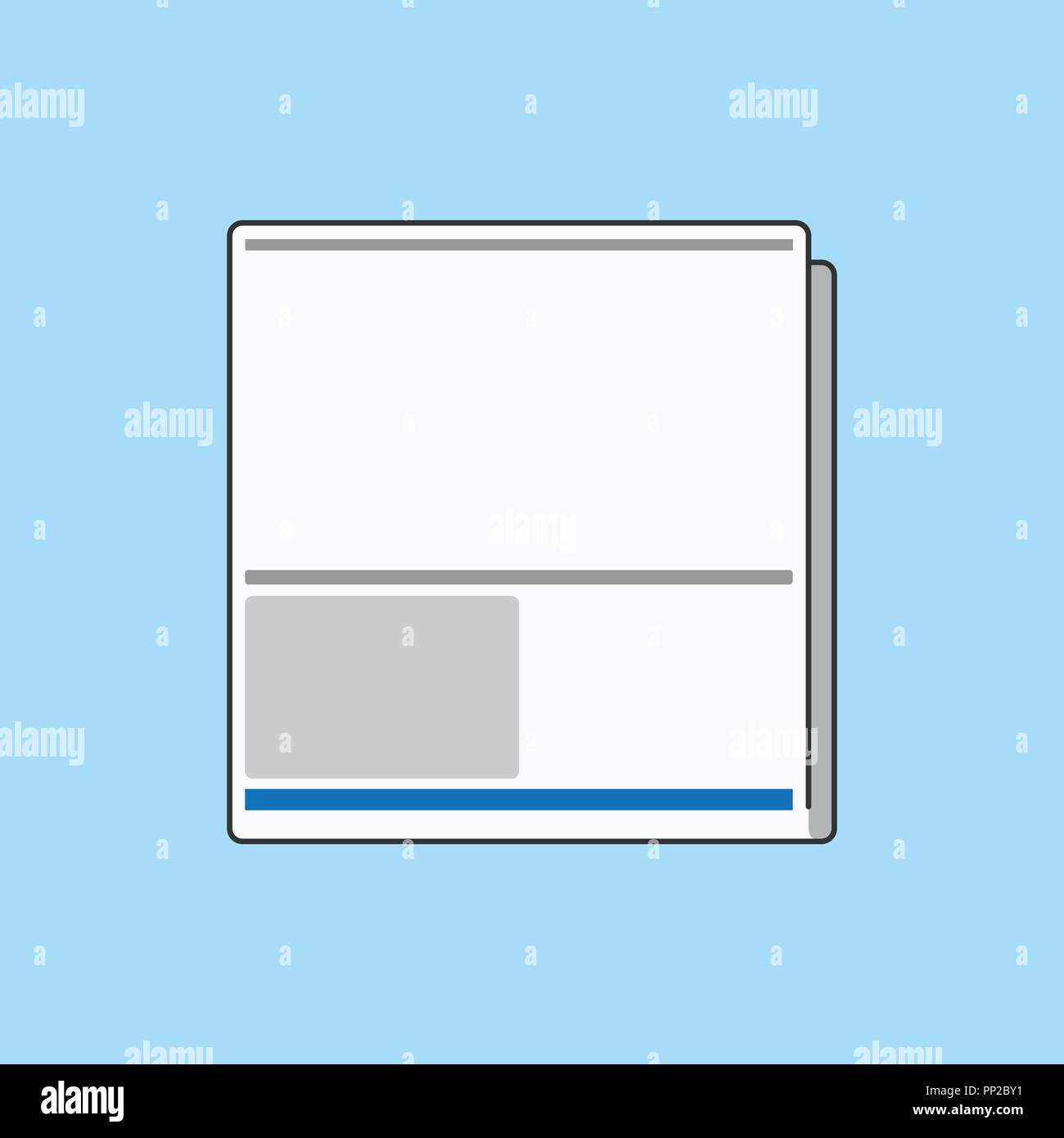Flat design business Vector Illustration Empty template esp isolated ...