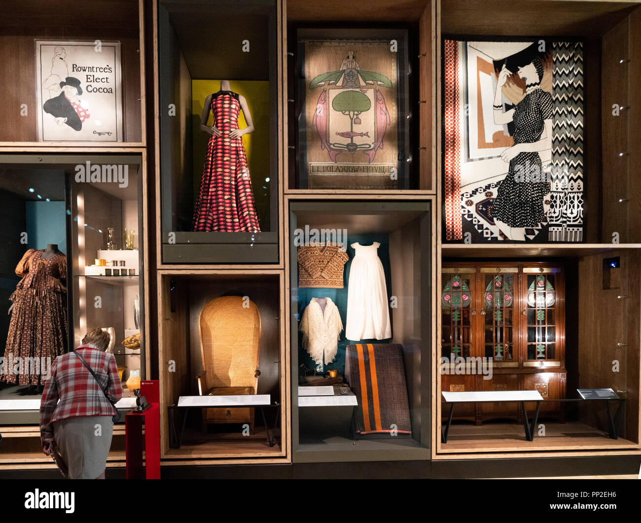 Interior of Scottish Design Galleries at the new V&A Museum on first ...