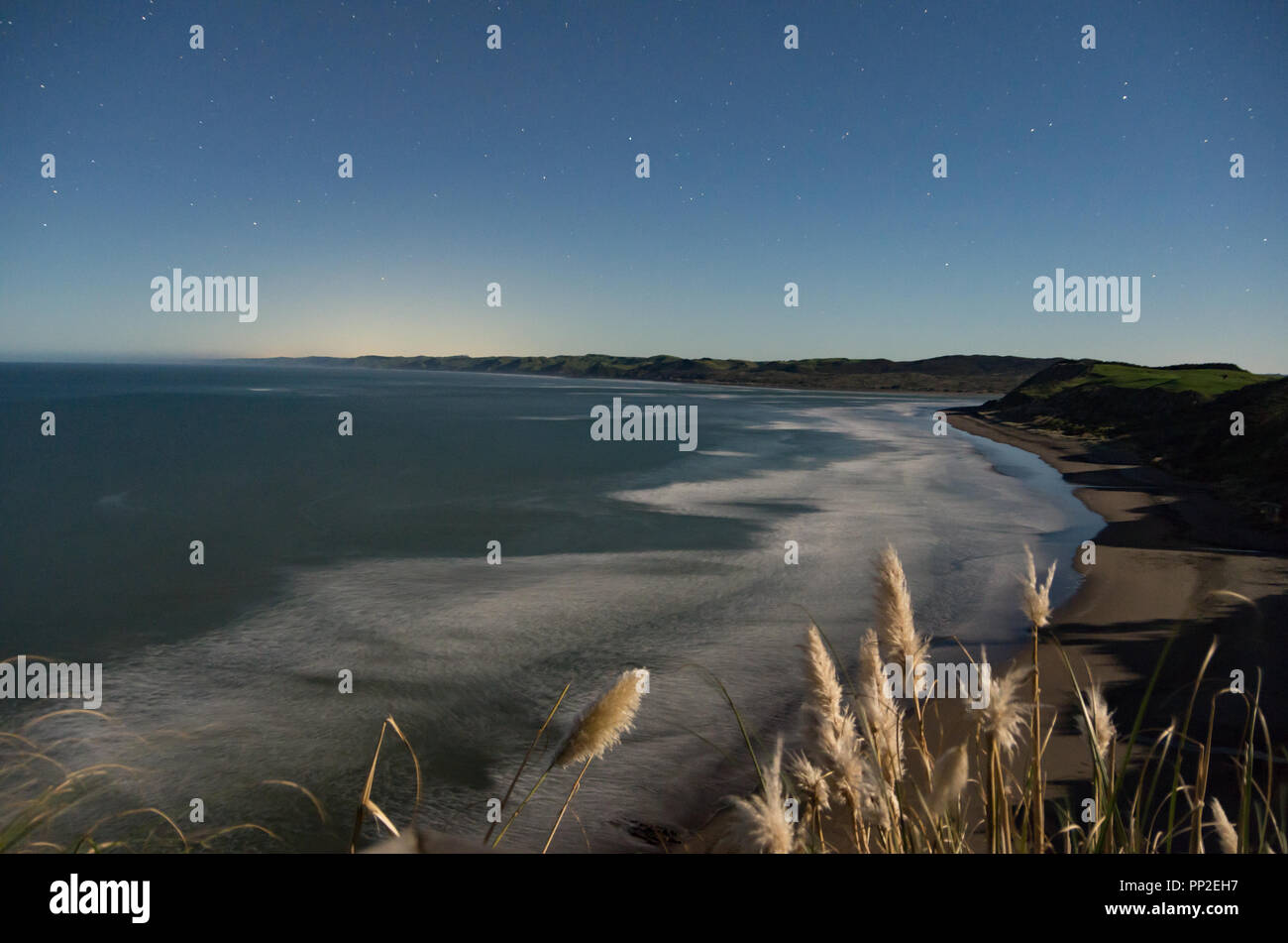 Beautiful Moon Lit Beach High Resolution Stock Photography and Images ...