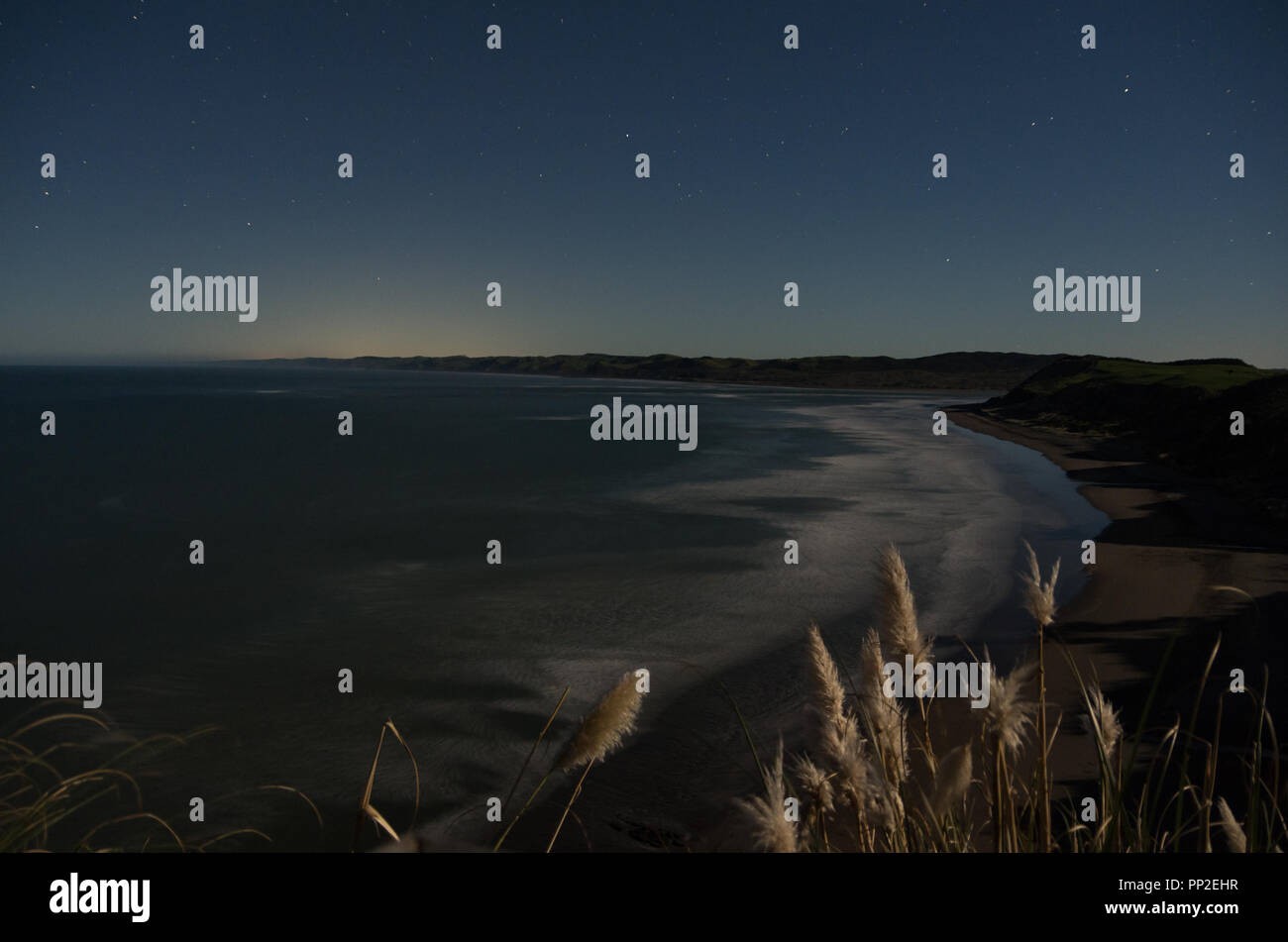 Beautiful Moon Lit Beach High Resolution Stock Photography and Images ...