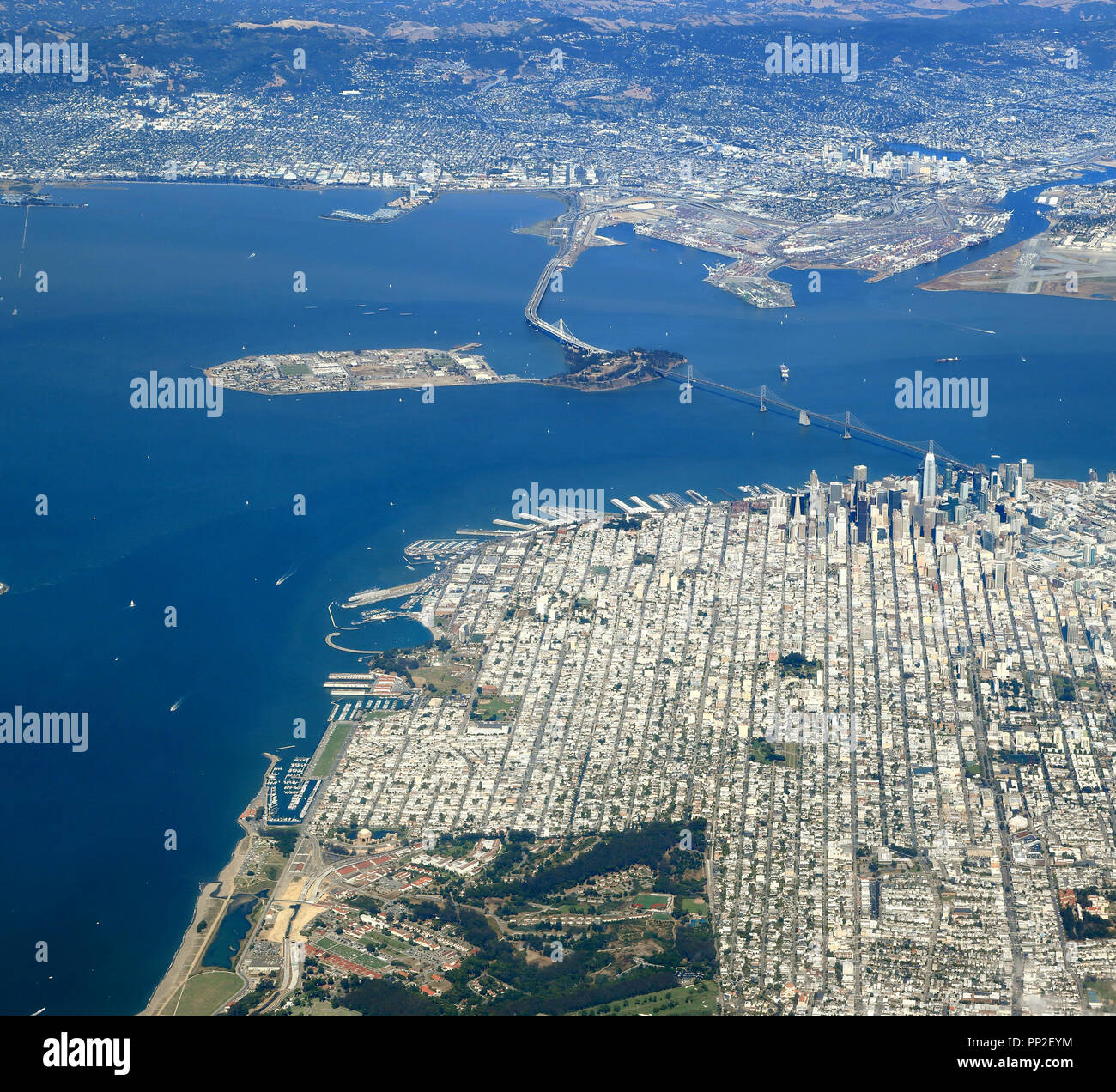 Aerial view of downtown San Francisco Stock Photo - Alamy