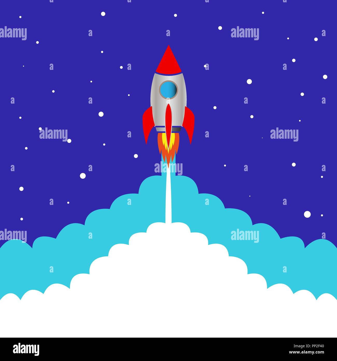 Blue sky and clouds Stock Vector Images - Alamy