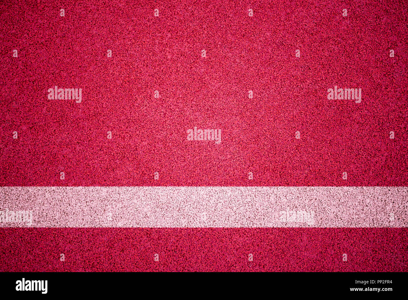 red running racetrack with white striped texture background Stock Photo ...