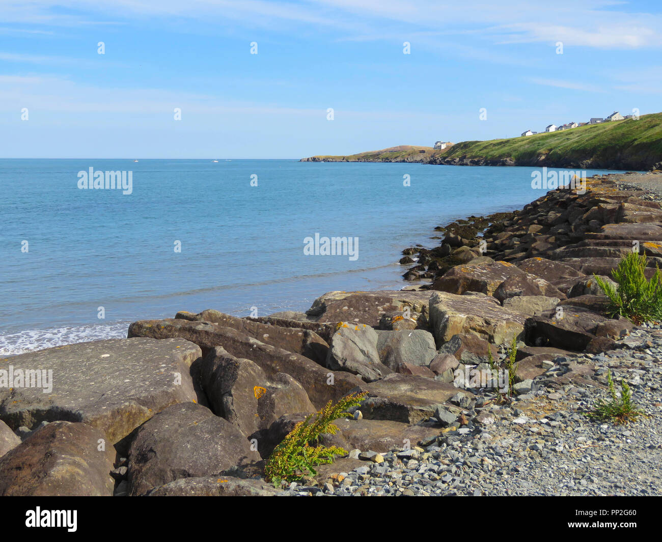 Traeth beach by Patch Caravan Park, Gwbert, Pembrokeshire, Wales, UK ...