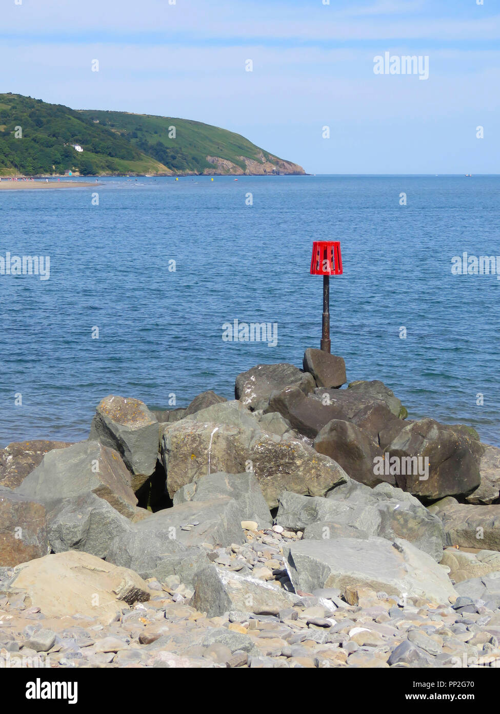 Traeth beach by Patch Caravan Park, Gwbert, Pembrokeshire, Wales, UK ...