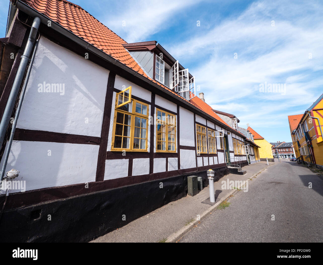 Traditional Historic House, Stege, Mons Island, Denmark, Europe Stock ...