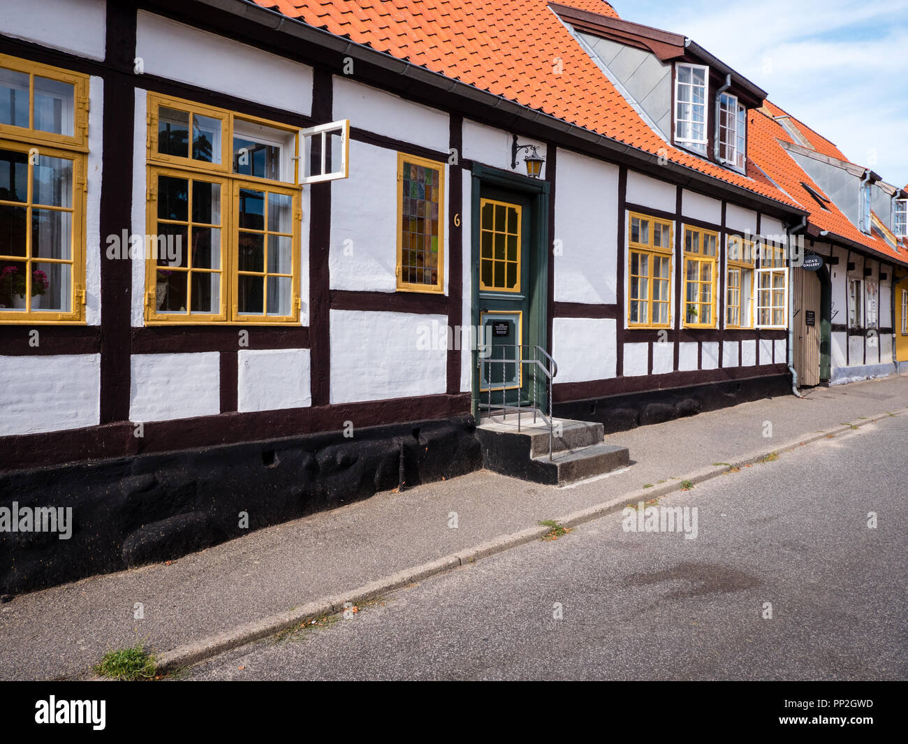 Traditional Historic House, Stege, Mons Island, Denmark, Europe Stock ...