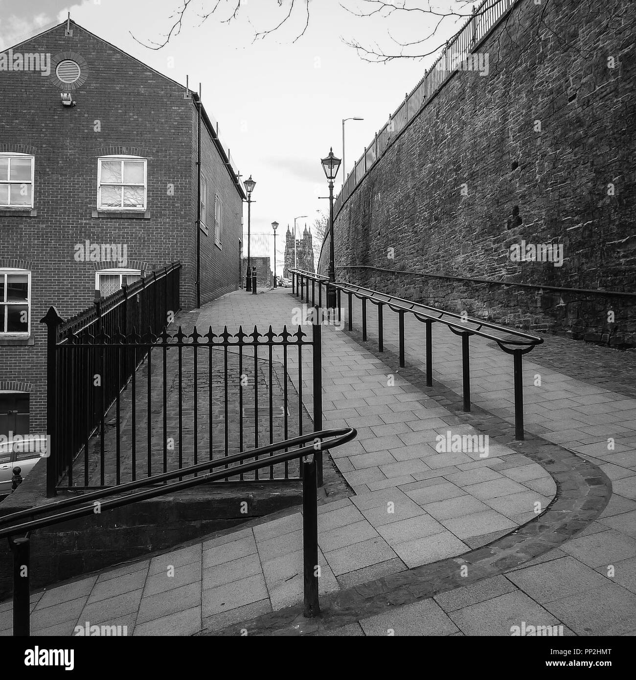 Old hill path in Stockport, Cheshire, UK Stock Photo - Alamy