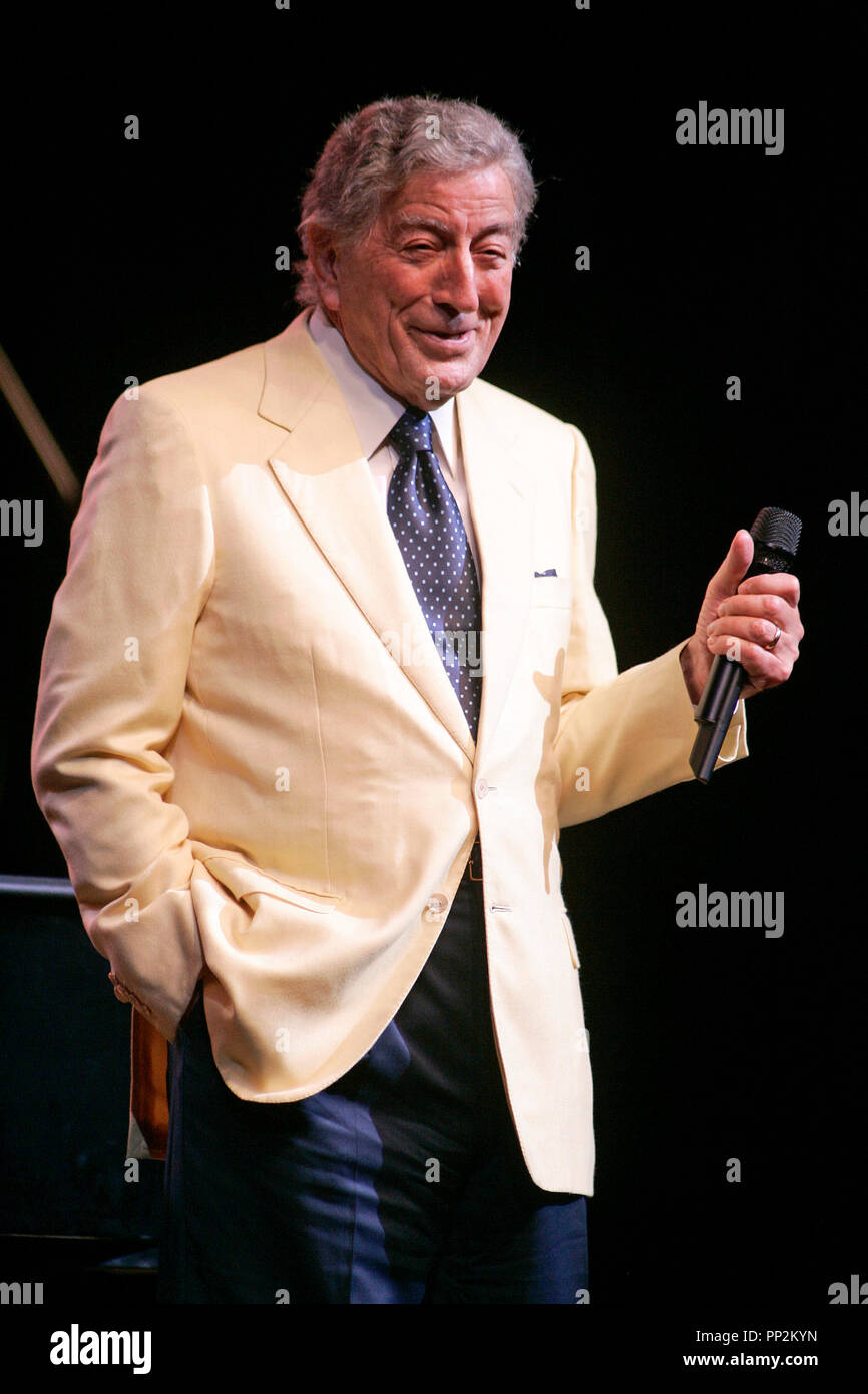 Tony Bennett performs in concert at the Seminole Hard Rock Hotel and ...