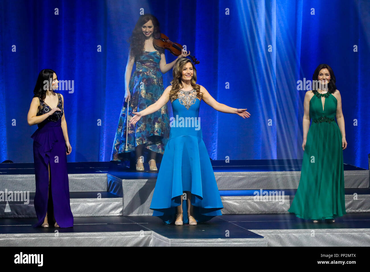 Music Artist CELTIC WOMAN performs in Durham, North Carolina as part of ...