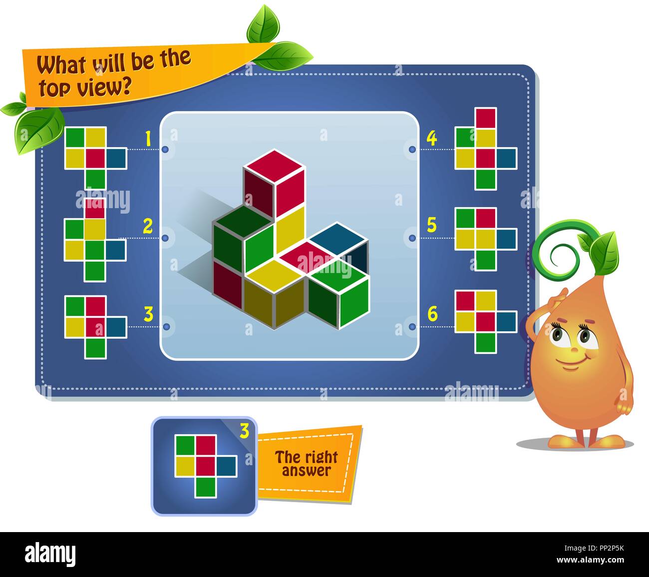 educational game for kids, puzzle. development of spatial thinking in ...