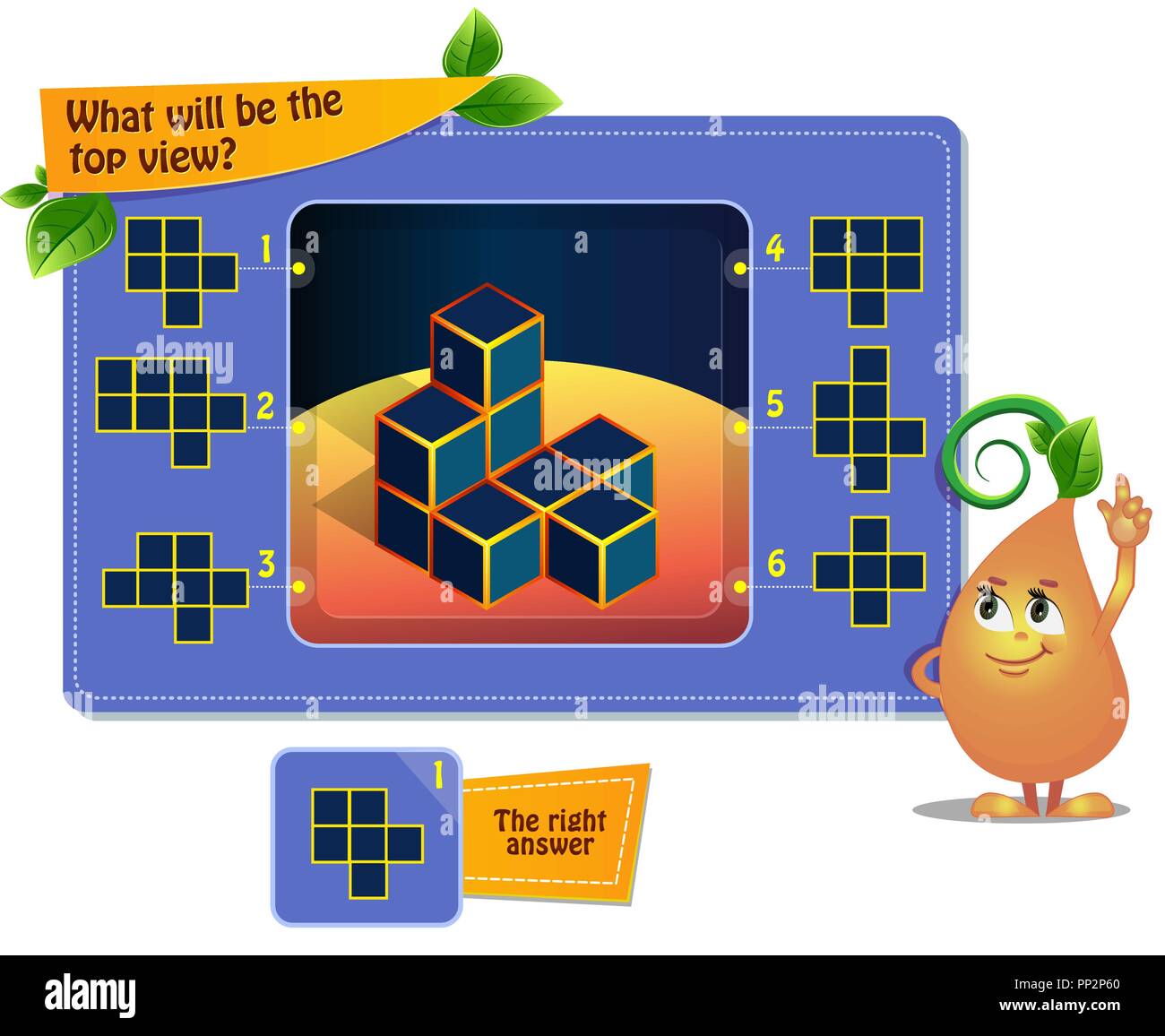 educational game for kids, puzzle. development of spatial thinking in ...