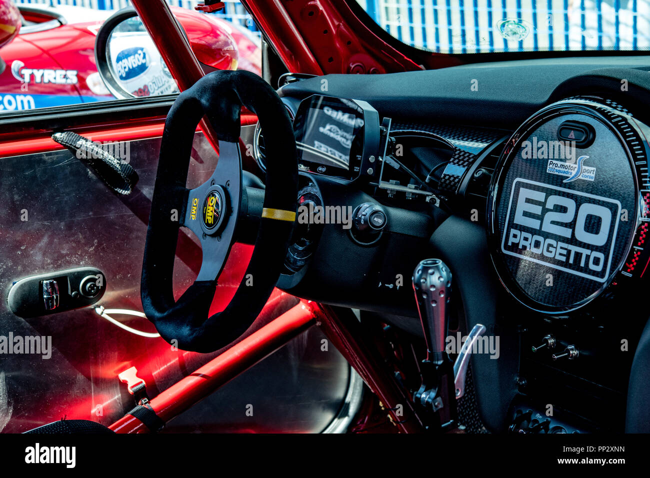 Vallelunga, Rome, Italy september 8 2018, Close up of racing mini ...