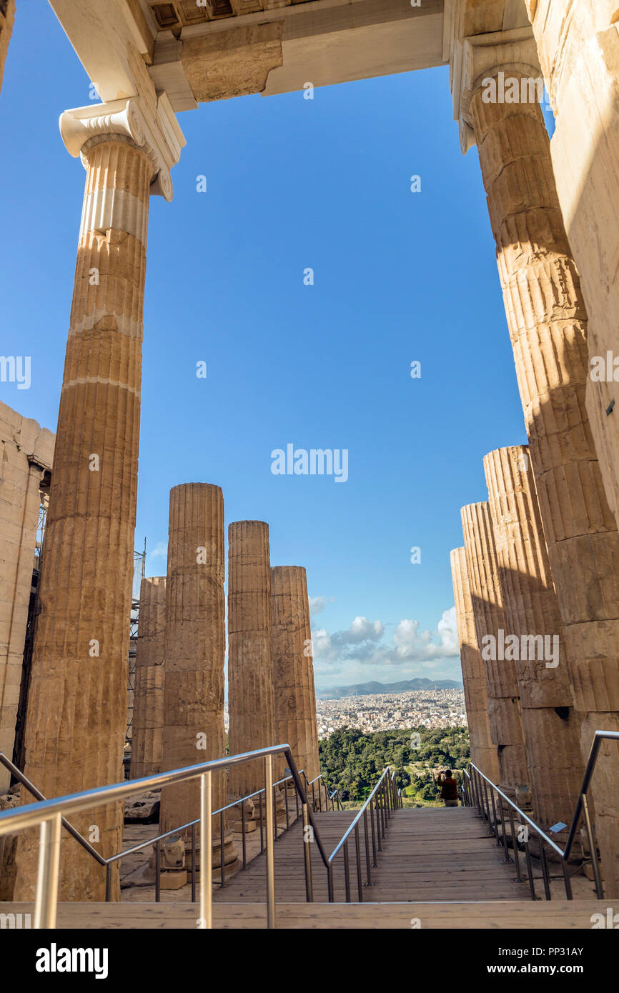 Acropolis steps athens hi-res stock photography and images - Alamy