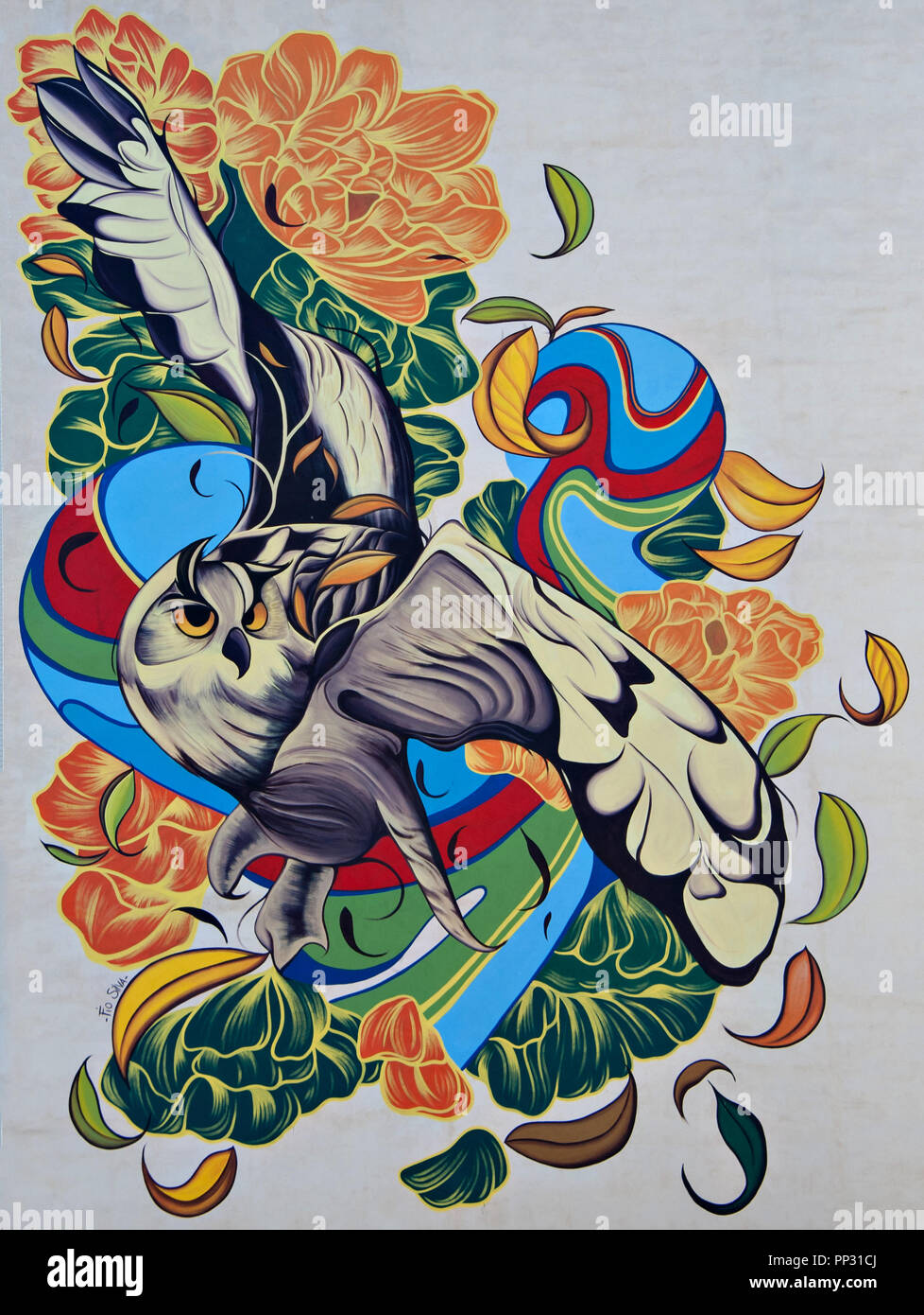 Owl graffiti hi-res stock photography and images - Alamy