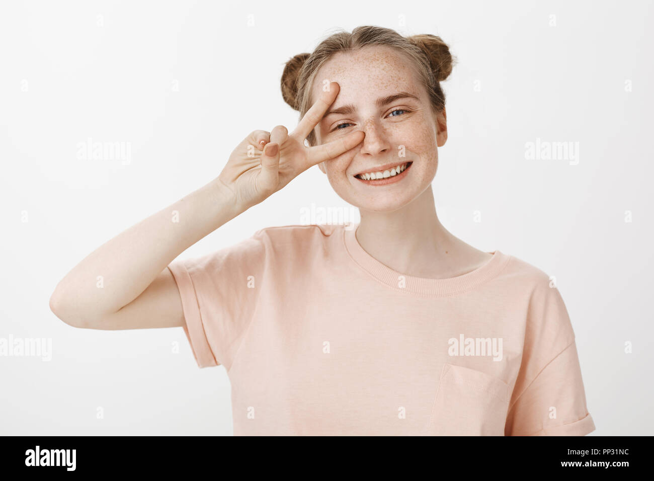 Hand over eye hi-res stock photography and images - Alamy