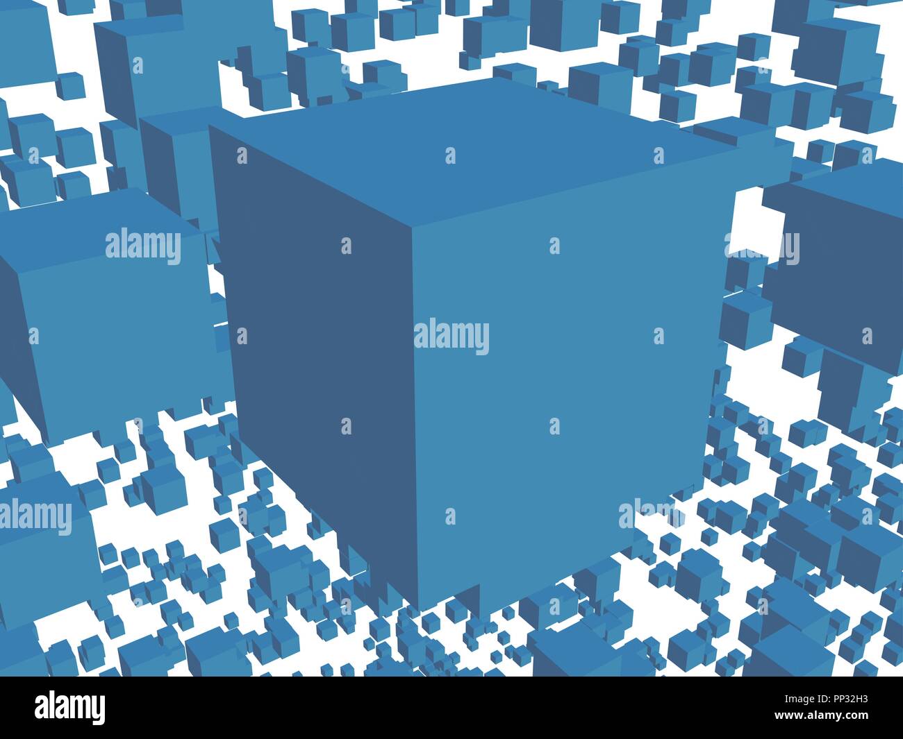 Vector illustration background with lots of cubes. Template. 3D Stock ...