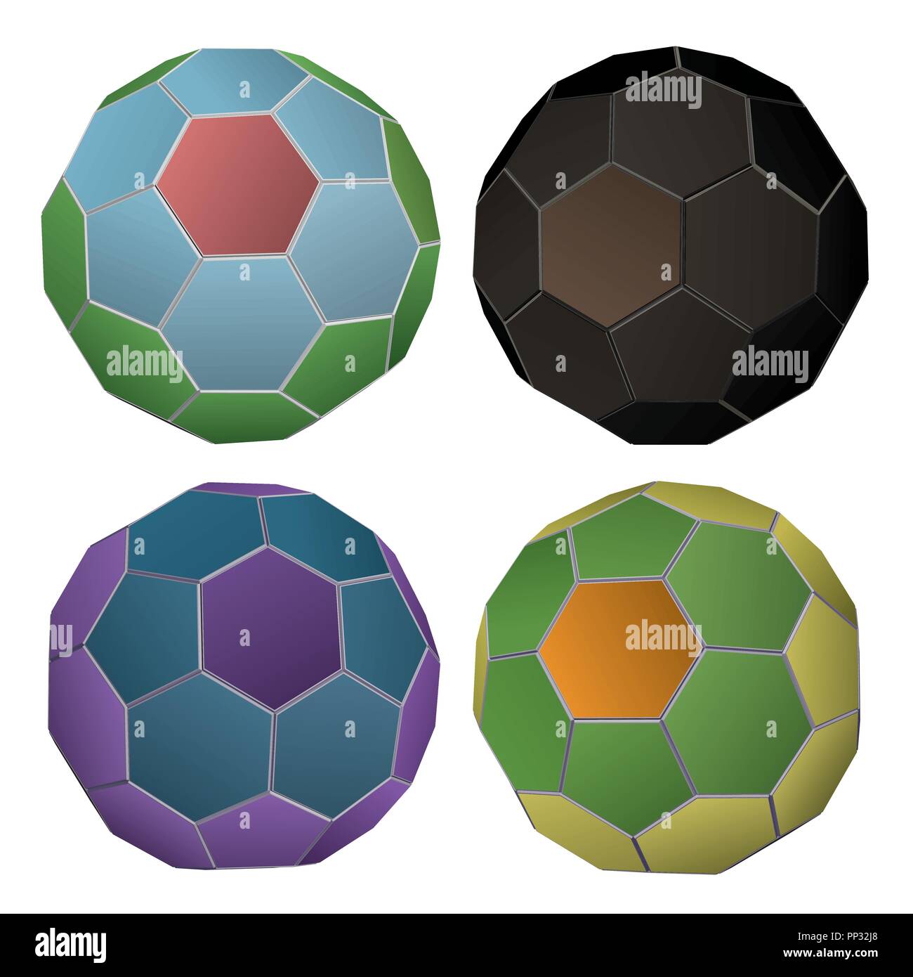 Set of polygonal spheres. Templates Stock Vector Image & Art - Alamy