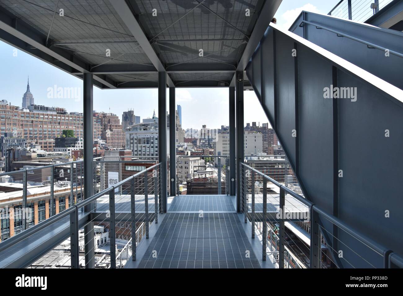 View of the Manhattan skyline as seen from the iconic High Lien aerial ...