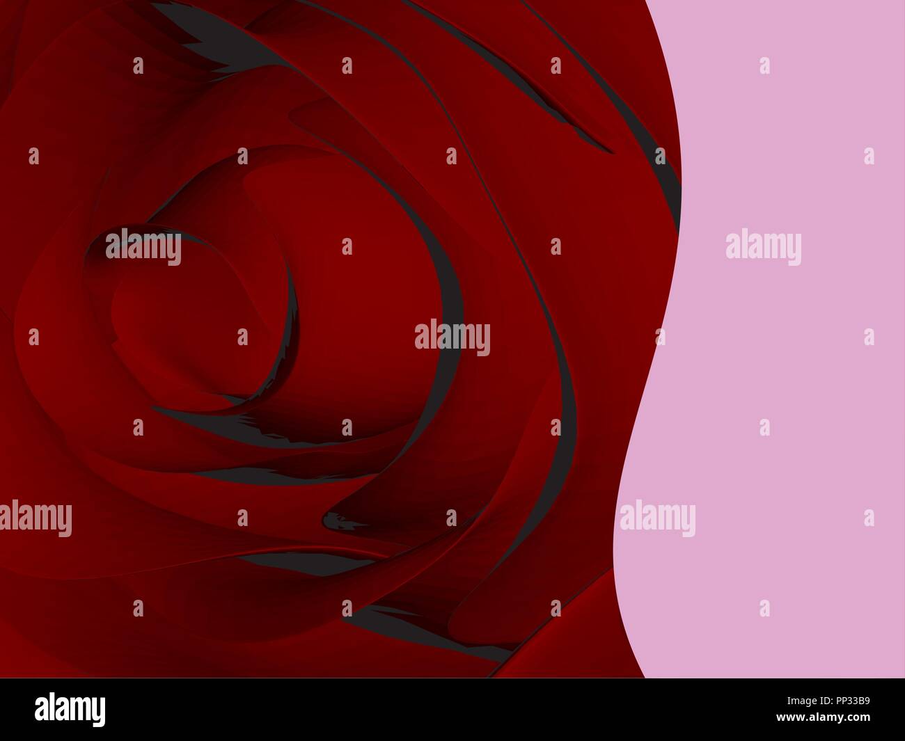 Vector illustration background with a red rose. Template for greeting ...