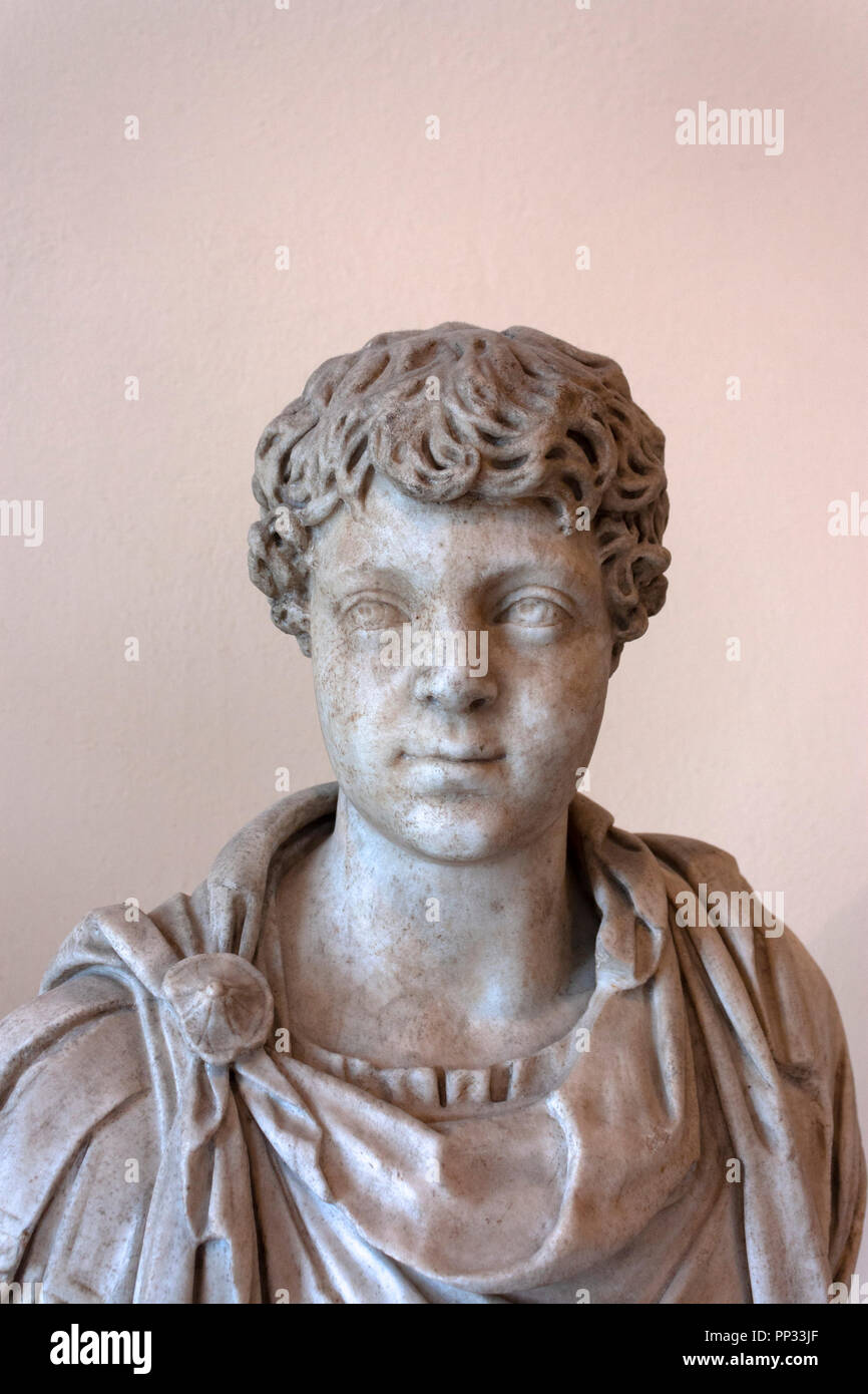Bust of Caracalla (188-217 AD), Roman co-emperor between 198-217 AD ...