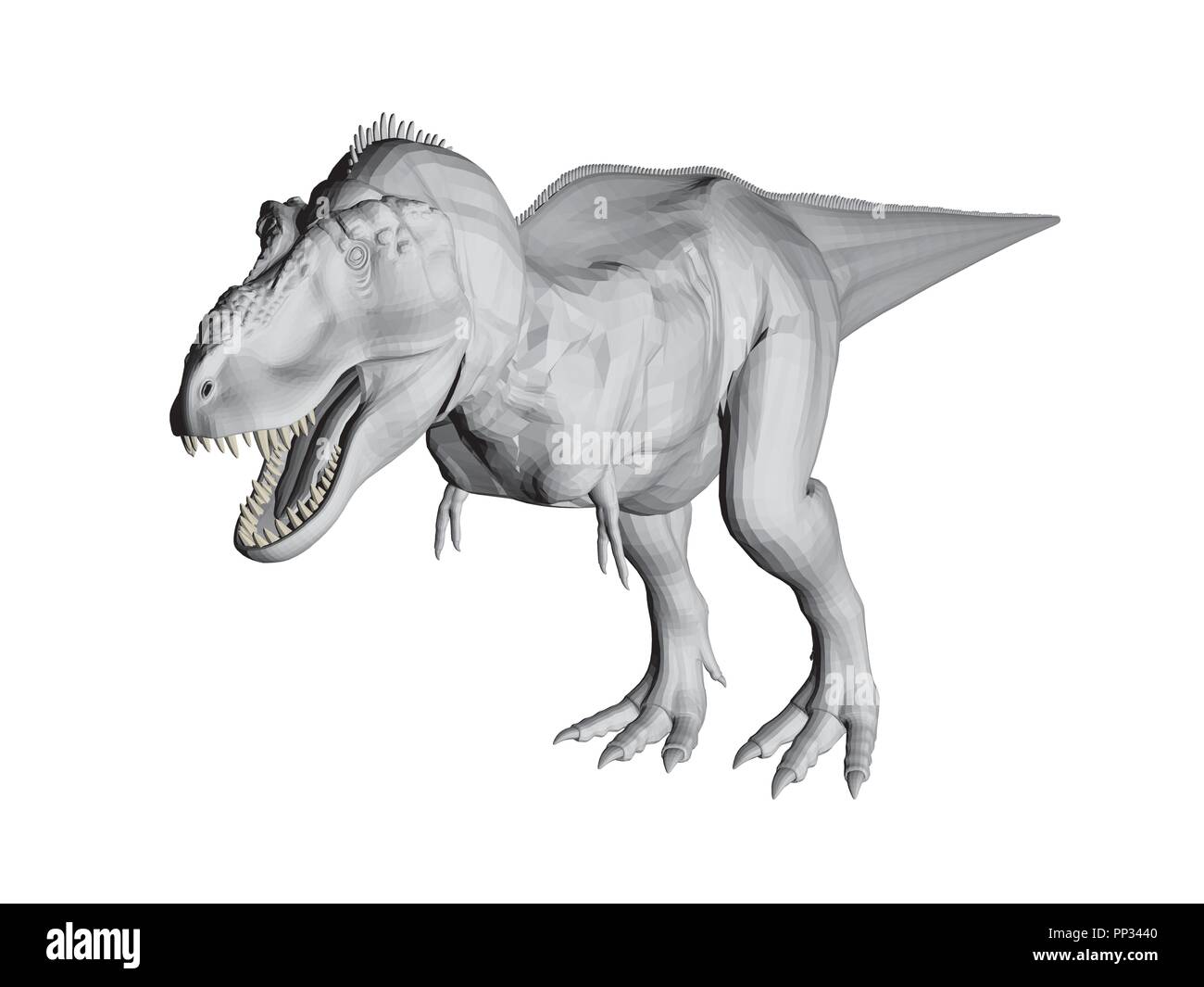 Vector illustration of a dinosaur. 3D Stock Vector Image & Art - Alamy