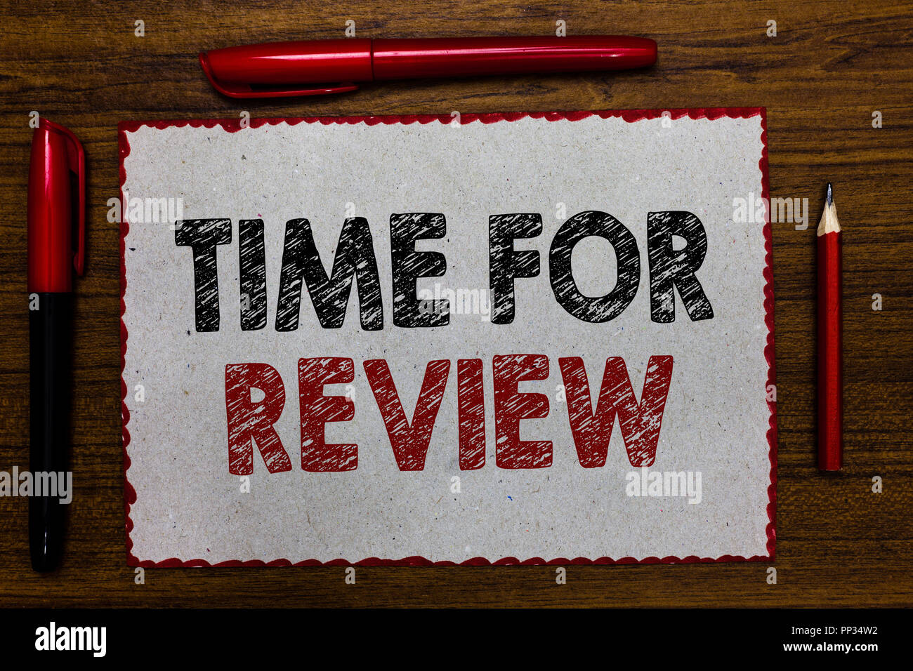 Text sign showing Time For Review. Conceptual photo Evaluation Feedback ...