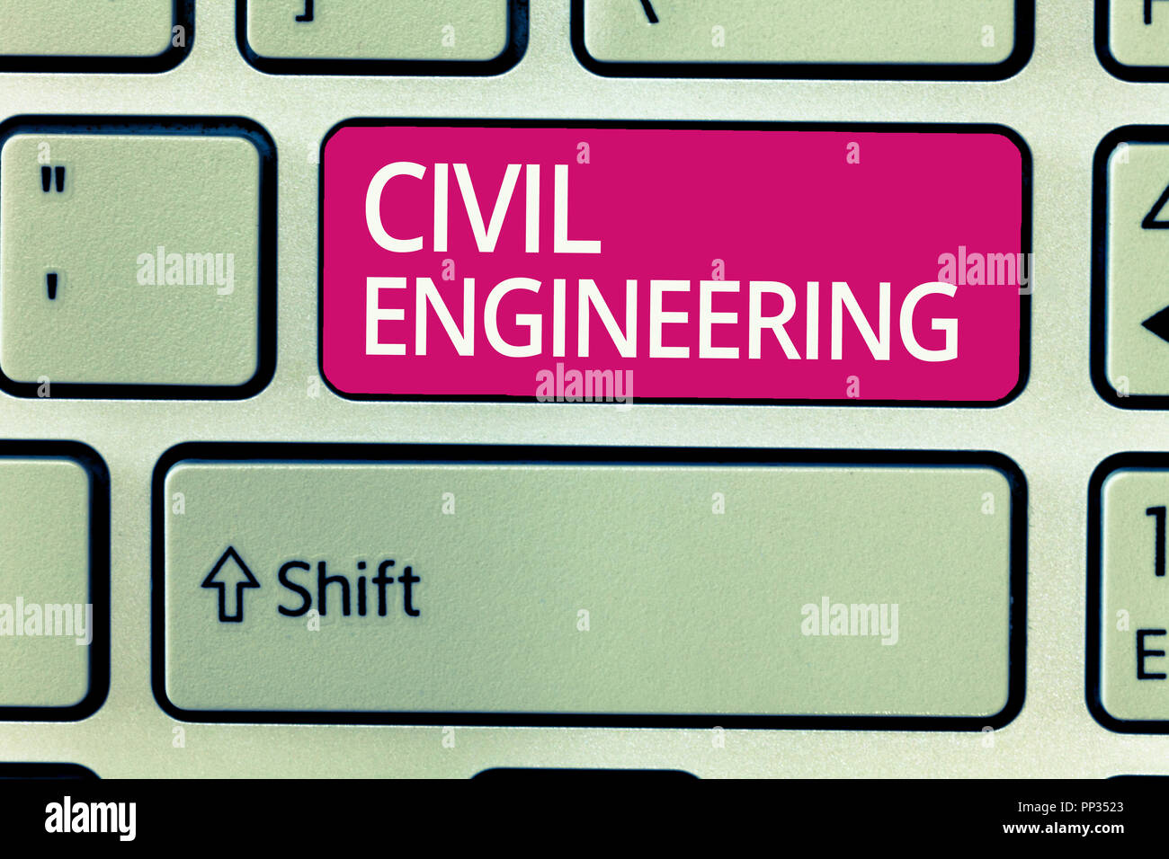 Writing note showing Civil Engineering. Business photo showcasing ...