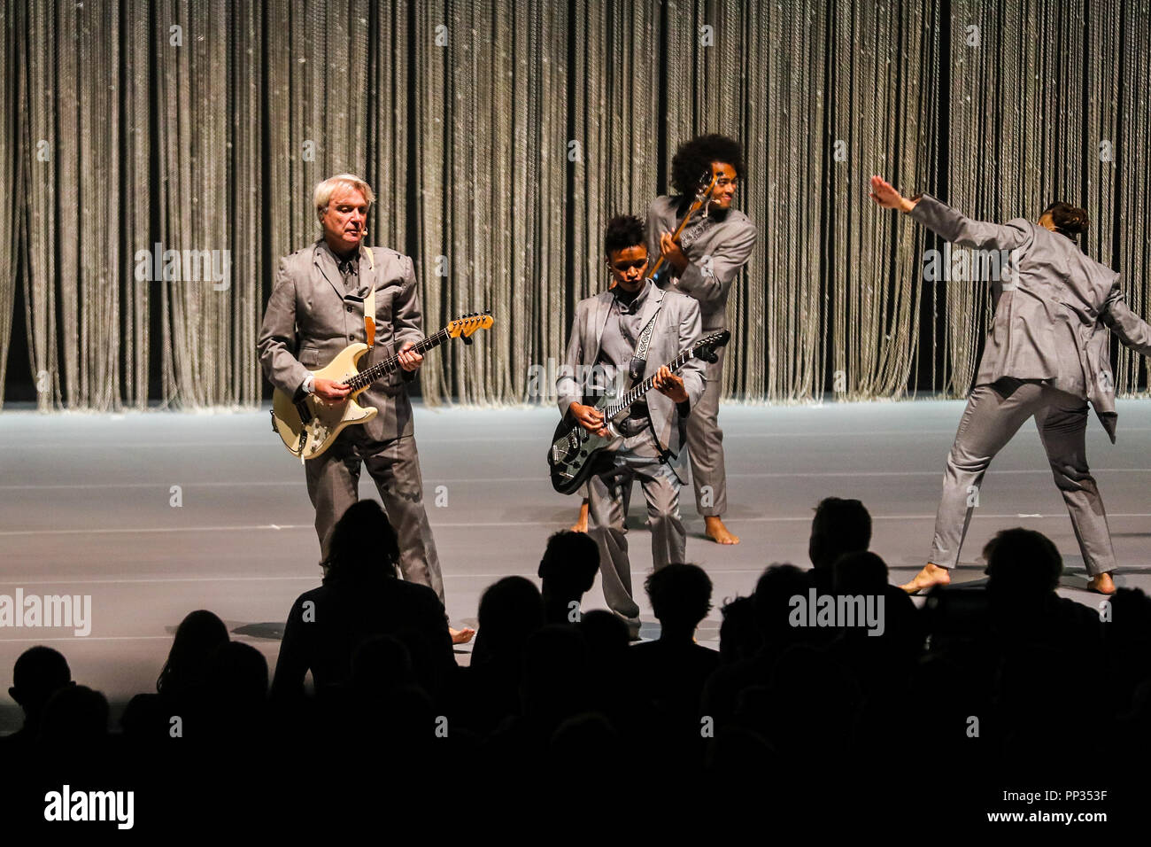 Music Artist DAVID BYRNE performs in North Carolina as part of his 2018 ...