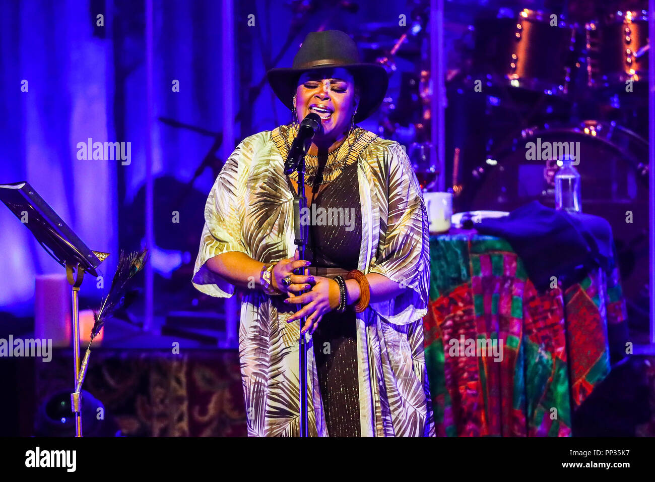 Music Artist JILL SCOTT performs in North Carolina as part of her 2018 ...